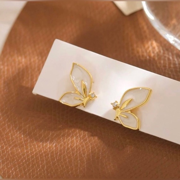 Jewelry | Purity Butterfly Fairy Shimmer Enamel Innocent Side Profile ...